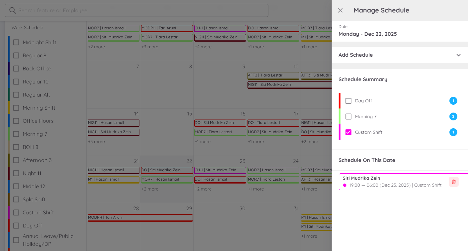 Schedule | Sentec EMS